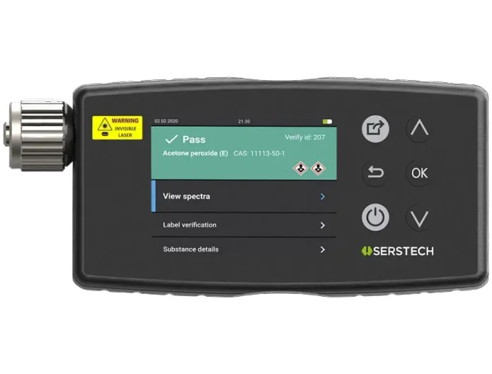 Instrument type Handheld Raman spectrometer